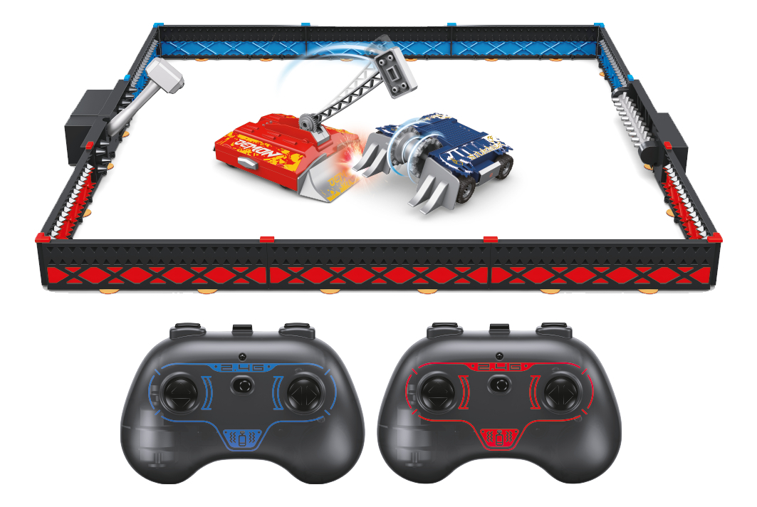 Combate Ultrabots Con Robots Rc Y Arena De Batalla Completa ...