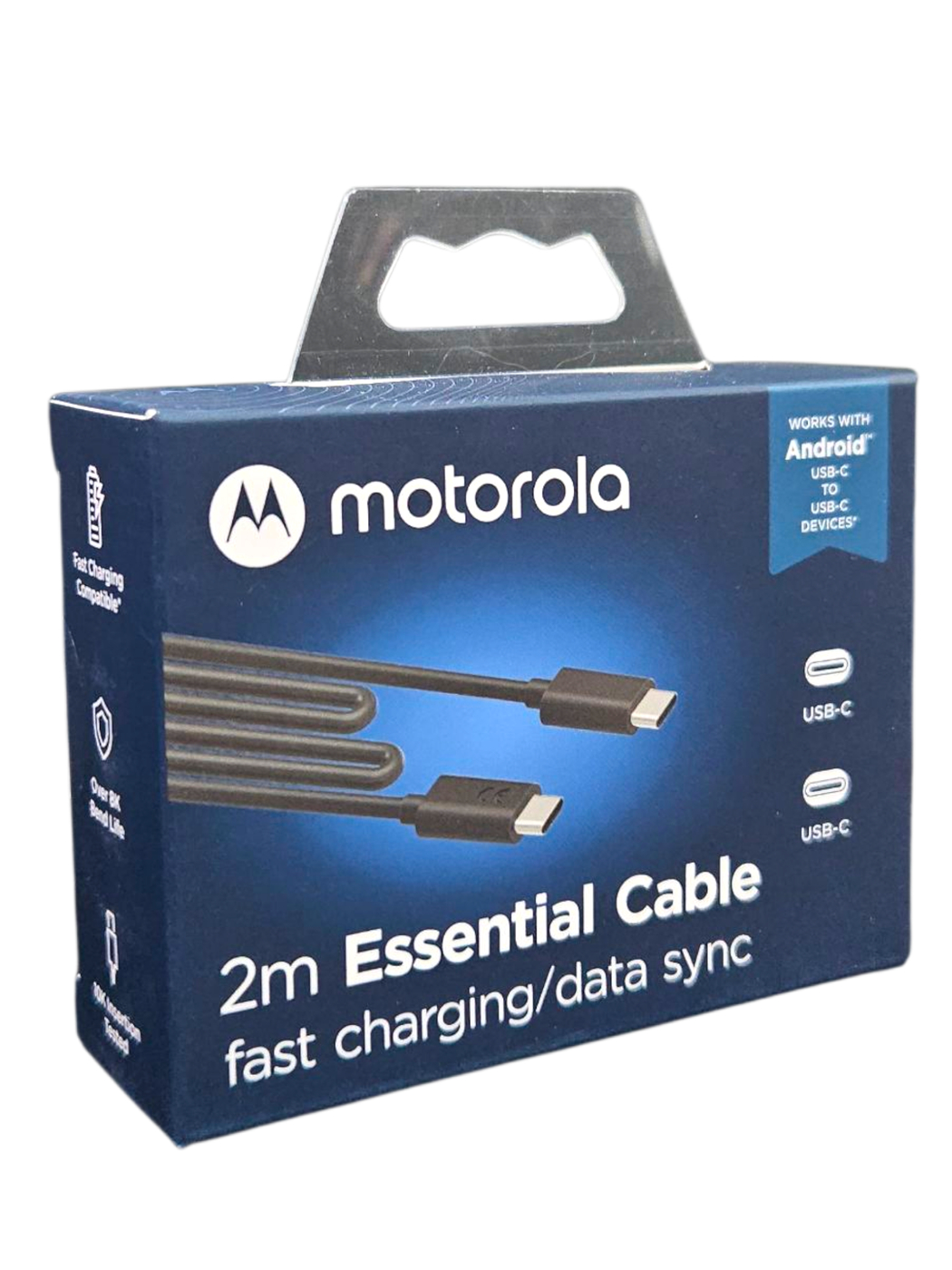 CABLE MOTOROLA TIPO C A C 2 METROS EN CAJA 100% ORIGINAL | Cover Tec