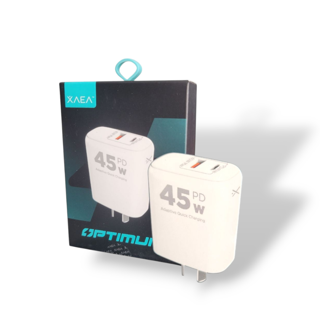 CABEZAL CARGADOR XAEA OPTIMUM USB A+C 45W | Covertec