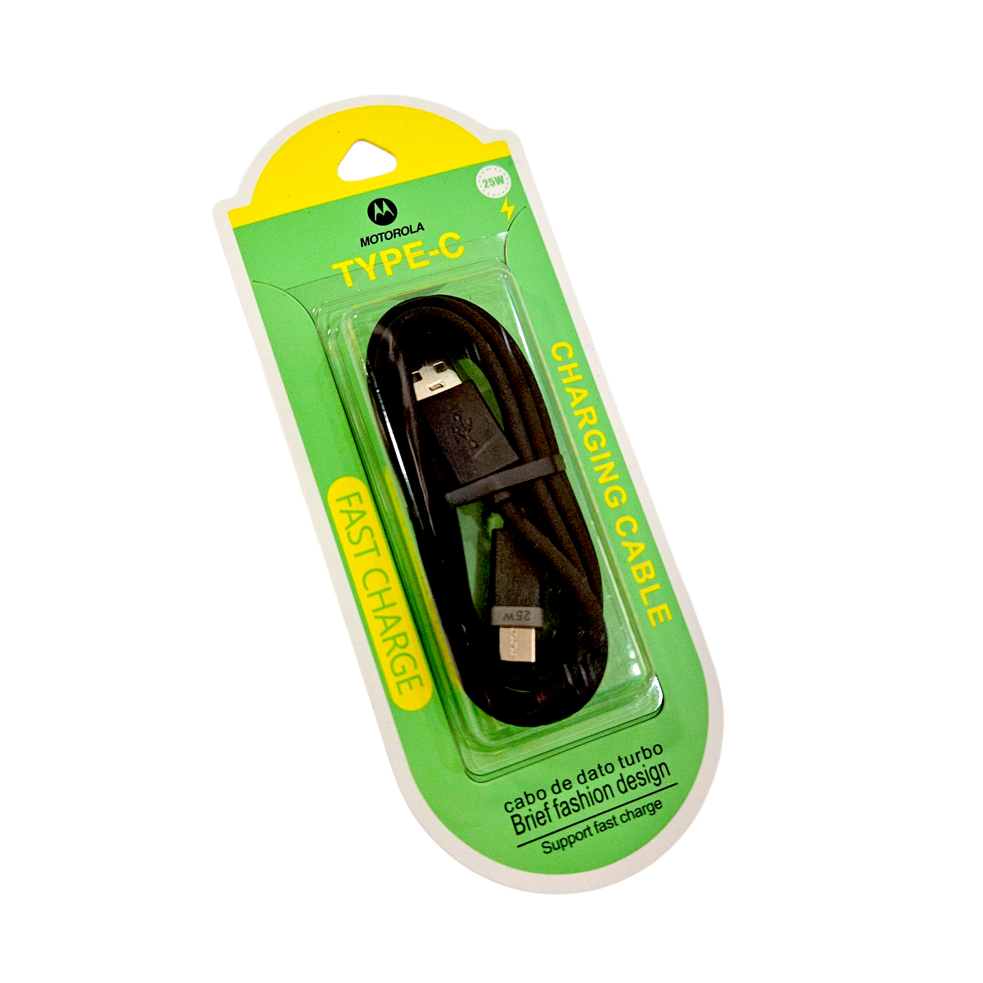 CABLE TIPO C MOTOROLA BLISTER VERDE | Covertec