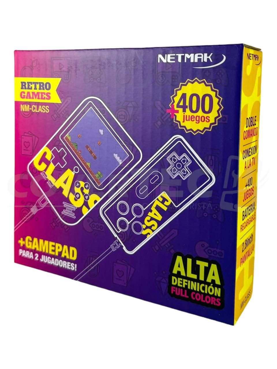 CONSOLA GAMER RETRO+JOYSTICK NETMAK CLASS | Covertec
