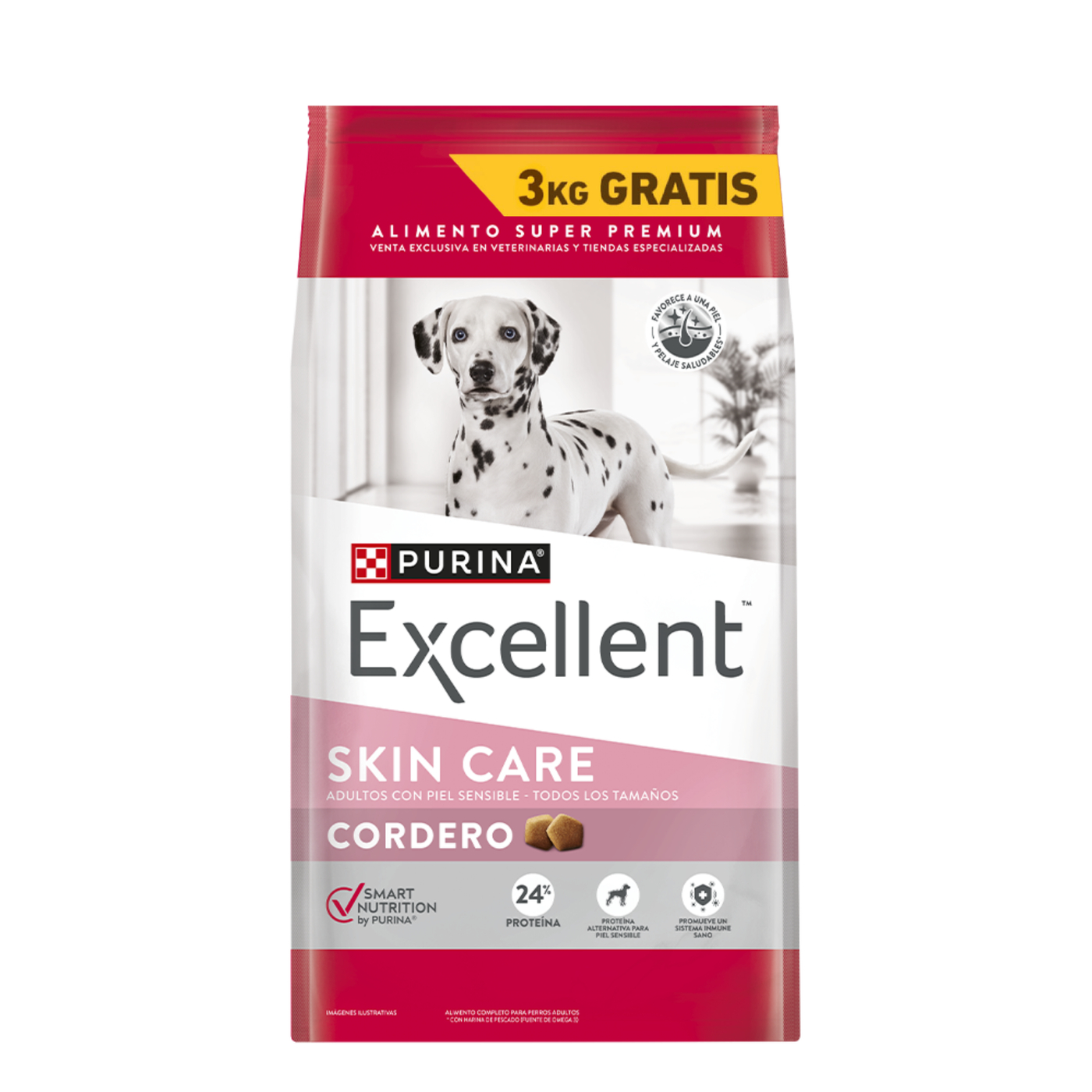 Excellent Perro Cordero Skin Care x 15 + 3Kg | Drovenort