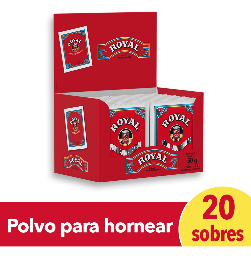 Polvo De Hornear Royal 50g X 20 Un | Ecomodico