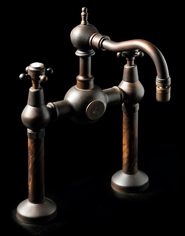 ROBINET CHARLESTON NOVO LAVATORIO ALTO 20,5 NIQUEL MATE | Elephant