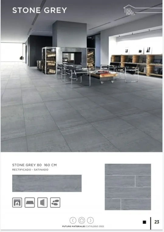 SPL PORC. STONE GREY 80x160 SATINADO | Elephant