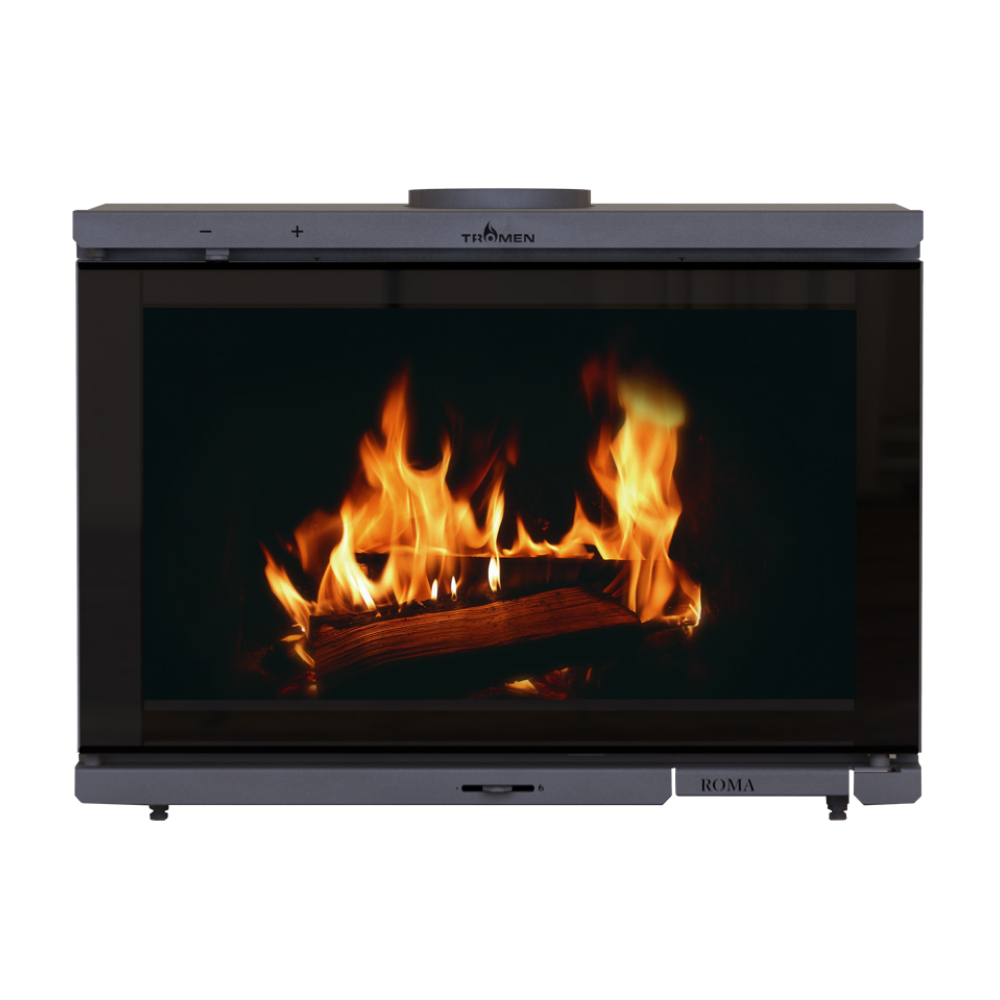 Calefactor Leña PRF Roma Black 23000 Kcal 01-000-111 Tromen | Foschia