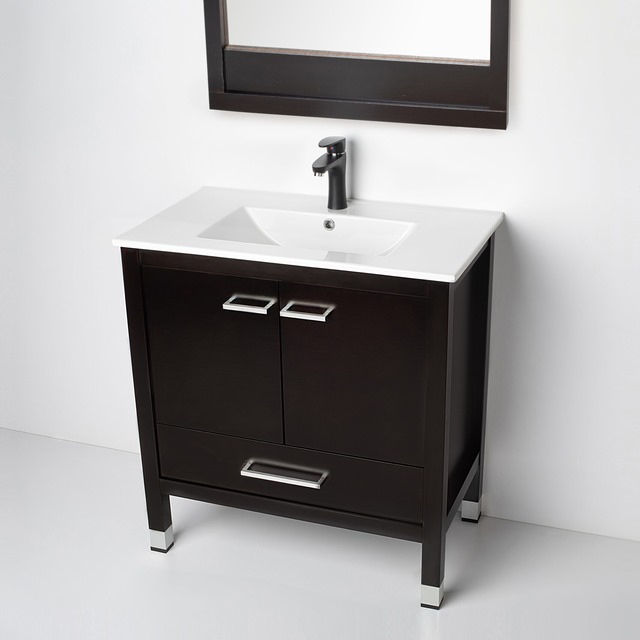 Mueble Campi Zebrano 80 1 ag con mesada ZH80C/LM | Foschia