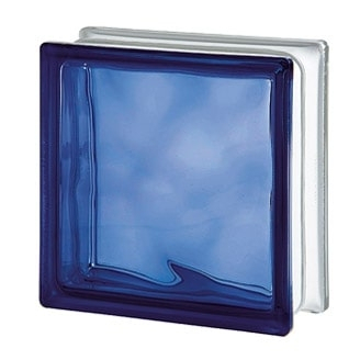 Ladrillo de vidrio Vitroblock Nube azul marino 19x19 74310 | Foschia