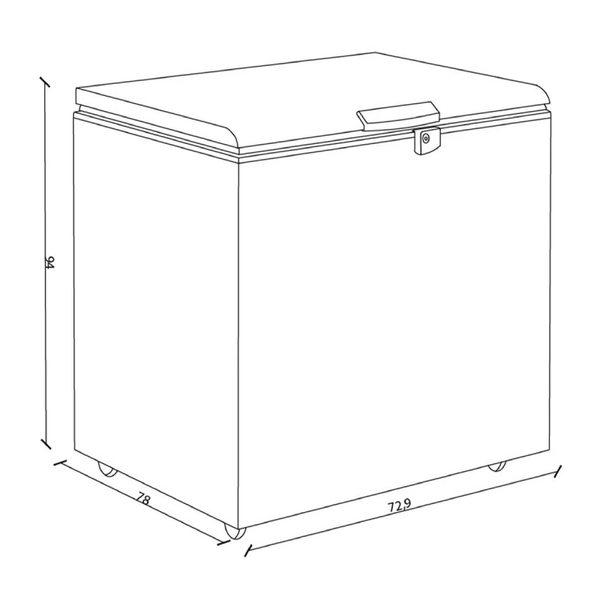 FREEZER HORIZONTAL WHIRLPOOL WHA22D2 220 LTS - 5 NIVELES DE FRIO ...