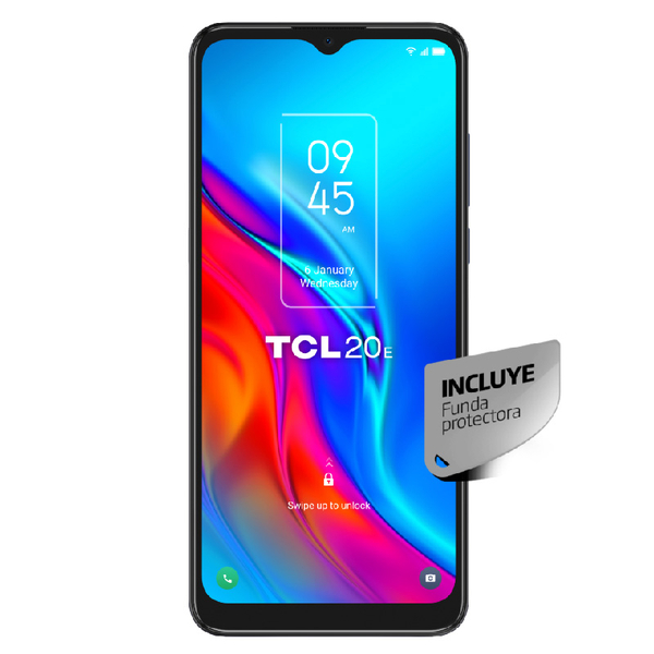 Celular TCL 20E 64Gb Rom 3Gb Ram Negro 6125A-BALCAR11 | Garbarino
