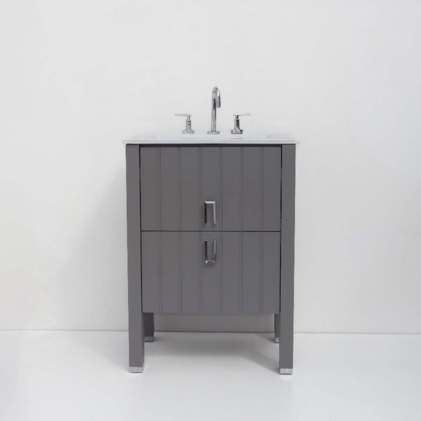 Vanitory Campi mueble sin mesada deck gris 62x48x84 DE60G | Grupo Gemme