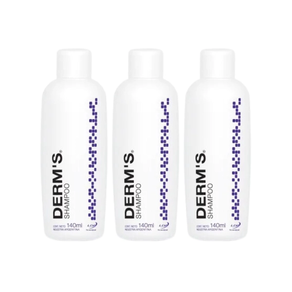 Combo X3 Derm´S Shampoo Anticaspa 140 Ml | SelmaDigital