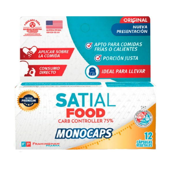 Satial Food Monocaps x 12 Cáps. Bloq. Carbohidratos | SelmaDigital