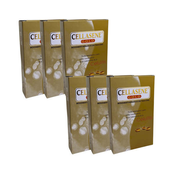 Combo X6 Cellasene Gold Anticelulitis 30 Capsulas | SelmaDigital