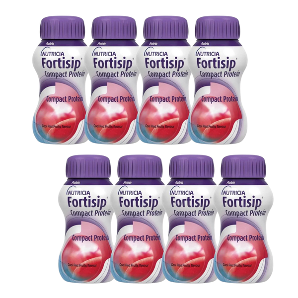 Combo X8 Fortisip Compact Protein Nutrición Frutos Rojos 125ml ...