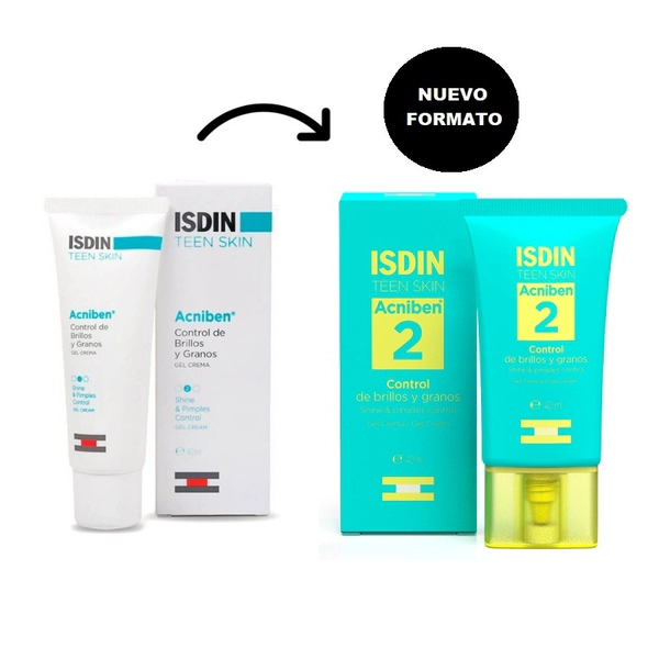 Acniben Teen Skin Gel Crema Control De Brillos y Granos x 40 Ml ...
