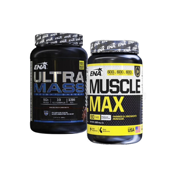 Combo Ultra Mass Choc + Muscle Max 90 Tab | SelmaDigital