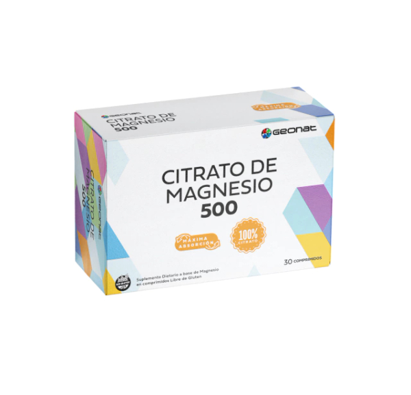 Citrato De Magnesio 500 X 30 Comprimidos | SelmaDigital