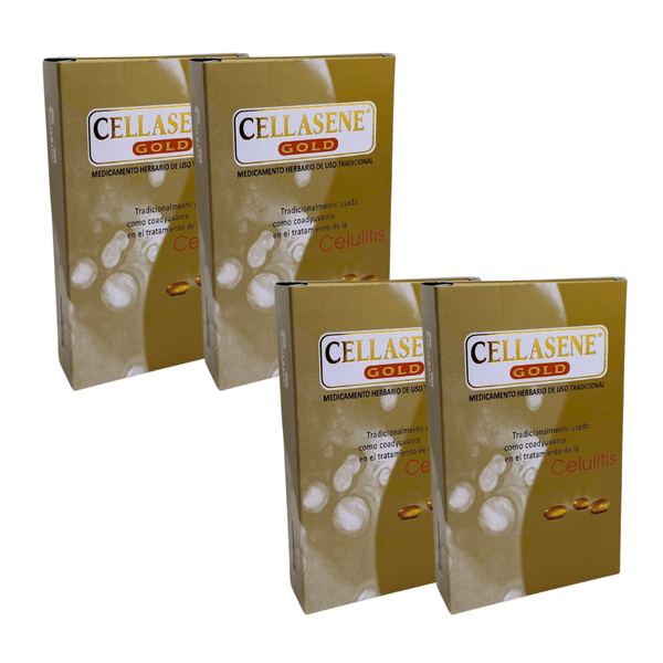 Combo X4 Cellasene Gold Anticelulitis 30 Capsulas | SelmaDigital
