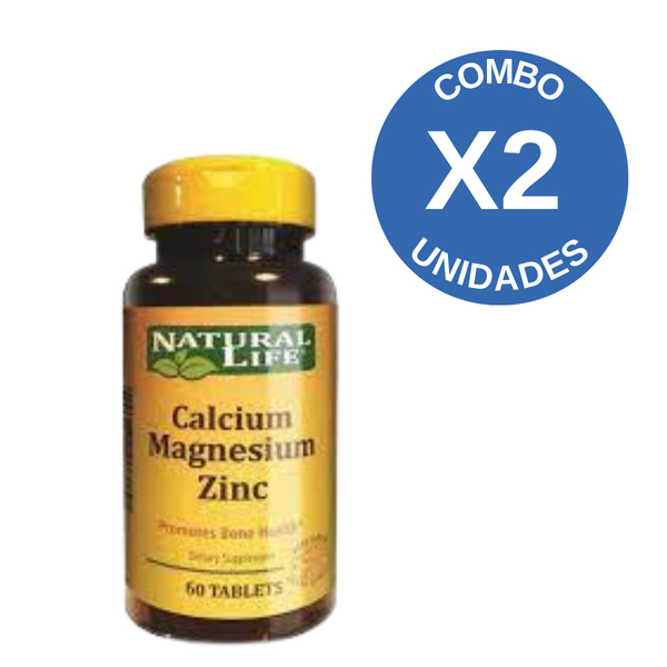 Combo X2 Calcio Magnesio y Zinc 60 Comprimidos | SelmaDigital