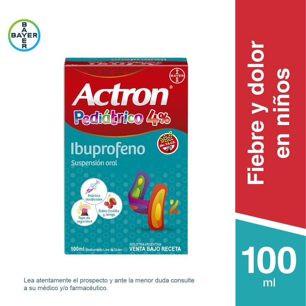 ACTRON PEDIATRICO 4% SUSP. ORAL x 100 ml | SelmaDigital