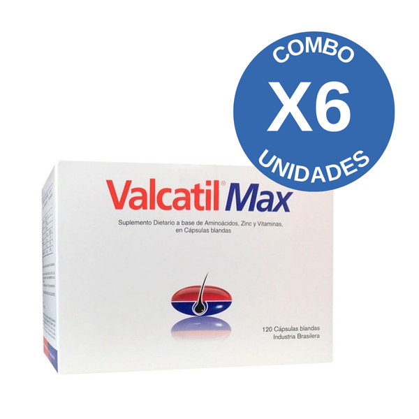 Pack X6 Valcatil Max 120 Caps Blandas | SelmaDigital