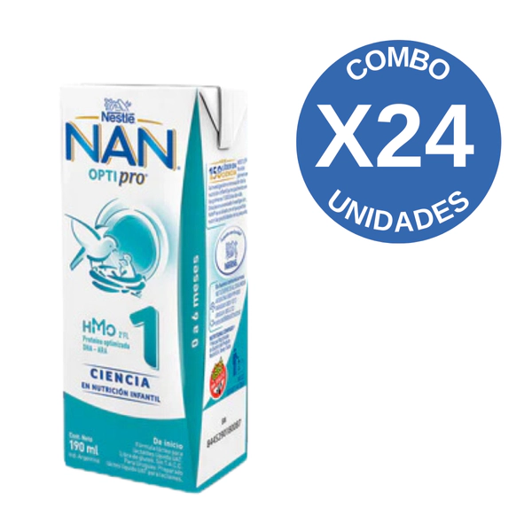 Combo X24 Nan Optipro 1 brick Leche Infantil 190 Ml | SelmaDigital