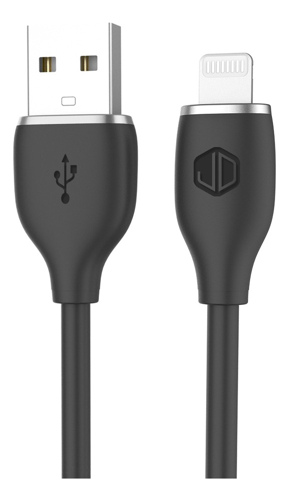 Cable de datos JD D-23 lightning Negro | Tiendashopealo