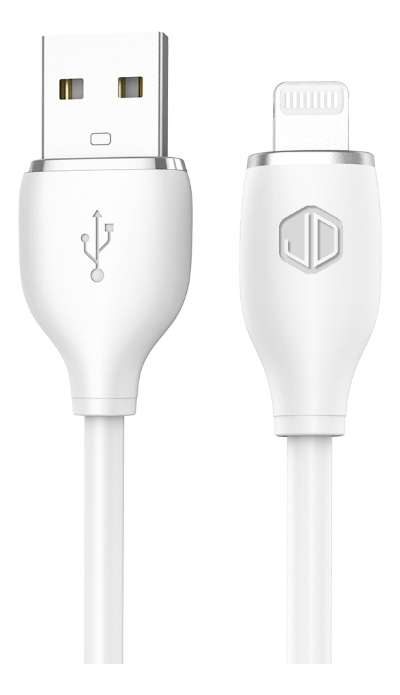 Cable de datos JD D-23 USB Lightning Blanco | Tiendashopealo